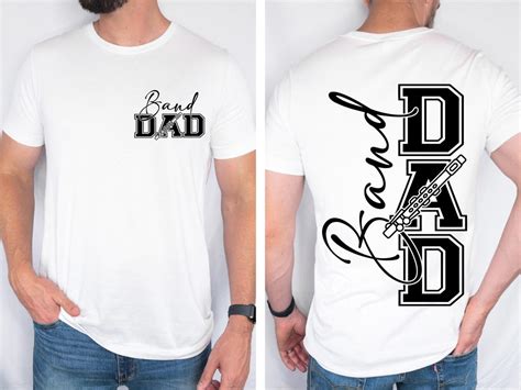 Band Dad Svg Band Dad Png Marching Band Dad Shirt Design Flute Dad Png