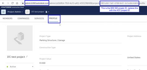 cannot add a project logo image to an acc project