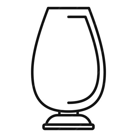 Premium Vector Minimalist Line Drawing Of A Snifter Glass For Brandy