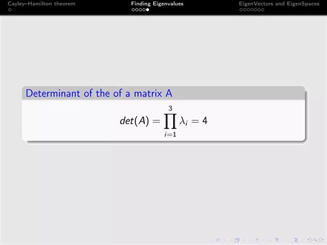 cayley hamilton theorem eigenvalues eigenvectors and eigenspace