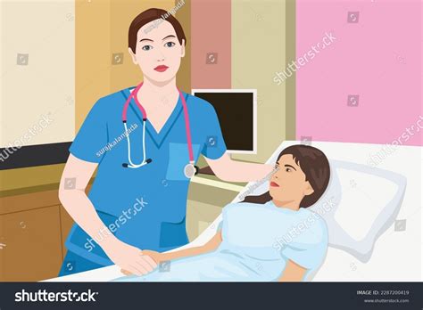 Illustration Nurse Patient Communication Photos And Images And Pictures