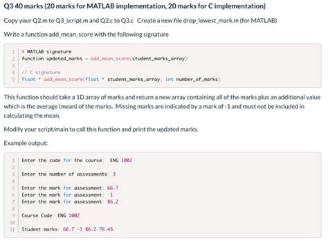 Solved Q1 10 Marks 5 Marks For Matlab Implementation 5