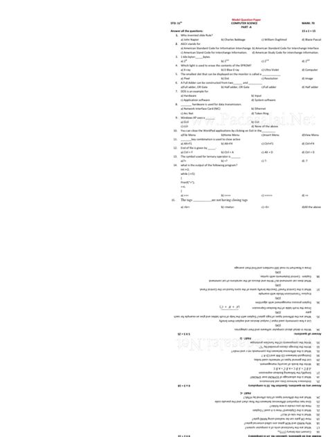 11th Computer Science Qp 1 Booklet Pdf Logic Gate Graphical User Interfaces