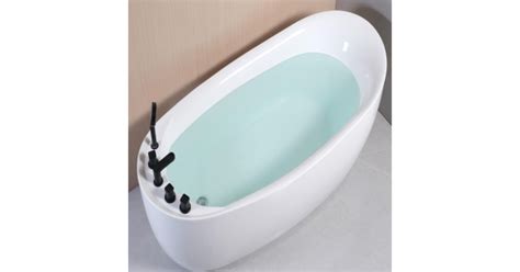 აბაზანა თეთრი შავი ონკანით 1600x800x650 D 9088