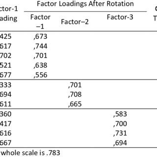 Findings On Explanatory Factor Analysis For SEF Download Scientific Diagram
