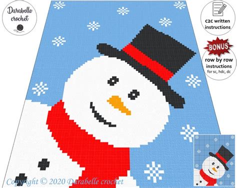 Anna Frozen Graph Written Instructions C2c Row By Row Etsy