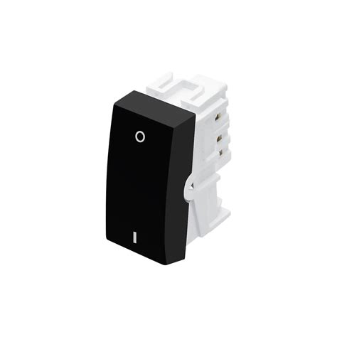 Módulo Interruptor Bipolar Simples Fame Habitat Black 20a Lumienergy