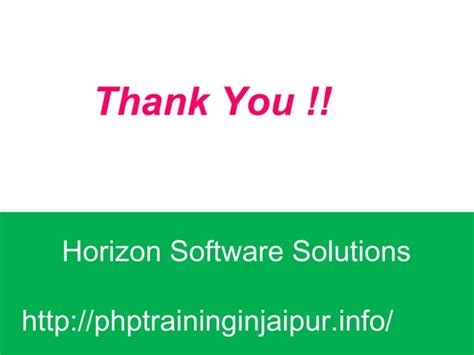 Introduction About Php Ppt