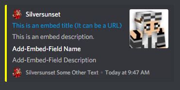 3 3 Embed Messages Discord Bot Maker