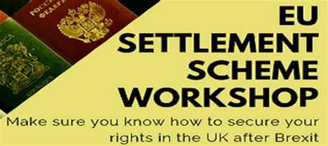 Eu Settlement Scheme Workshop Samphire