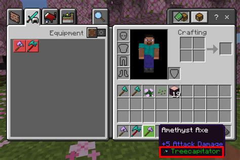 Tree Capitator Minecraft Addon
