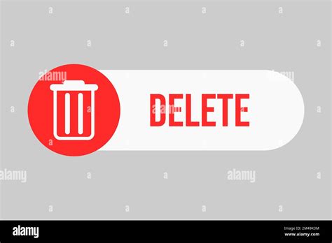 Delete Button Button For Delete Stock Vector Image And Art Alamy
