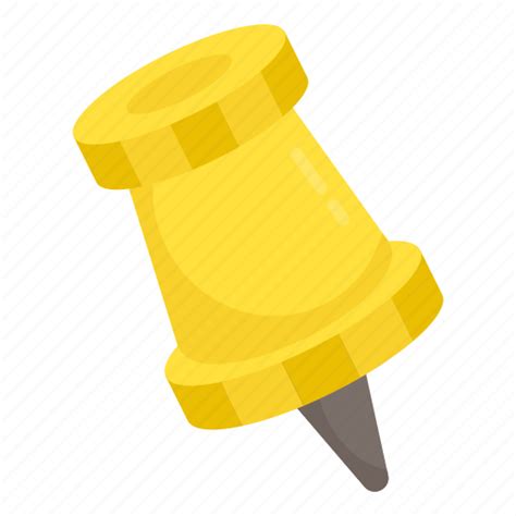 Pushpin Thumbtack Tack Stationery Drawing Pin Icon Download On