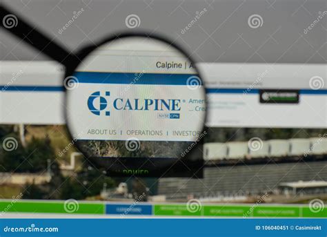 Milan Italy August 10 2017 Calpine Logo On The Website Hom Editorial Photo Image Of Logo