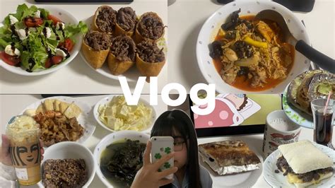 다이어트브이로그6 먹고싶은 거 다 먹어서 살 안 빠진 일주일 브이로그🍽️ 두부유부초밥 마라탕 불고기샌드위치 스타벅스