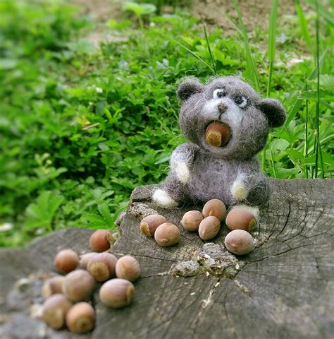 თექის თექის სათამაშოები Needle Felting