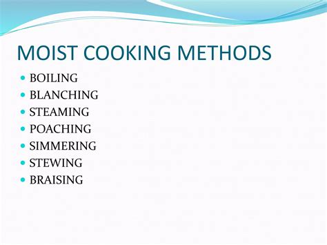 Cooking Method Ppt