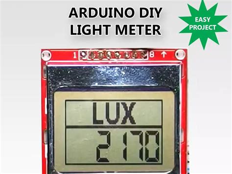 arduino diy light meter with bh1750 sensor light meter