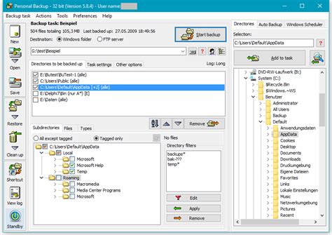 3dfxzone It Salvare File E Dati Anche In Formato Compresso Con Personal Backup 5 8 4 2 Media