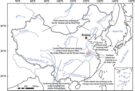 Geographical Location Of The Huaibei Plain In China The Map Also Shows Download Scientific