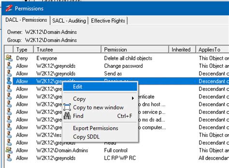 How To Edit An Ad Objects Permissions Nettools