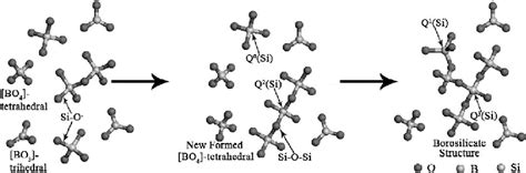 The Schematic Of The Combination Process Of Silicate Structure With