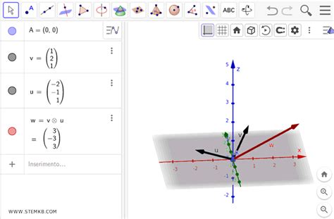 Cross Product In Geogebra Stemkb Com