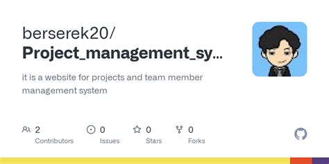 Github Berserek Project Management System It Is A Website For Projects And Team Member