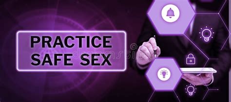 Text Caption Presenting Practice Safe Sex Concept Meaning Intercourse