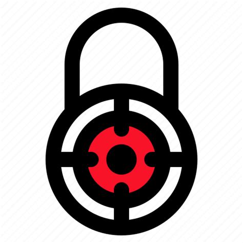 Padlock Target Lock Targeting Protected Icon Download On Iconfinder