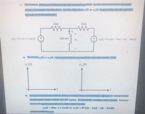 Solved Analyze The Electrical Circuit Given In The Figure Chegg