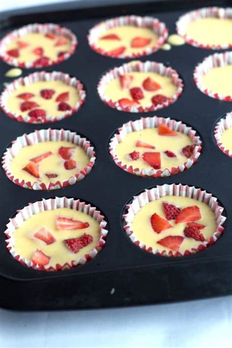 Strawberry Honey Cornbread Muffins