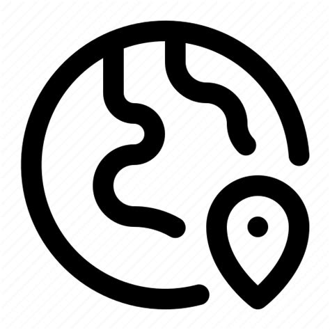 Location Pointer Pin Gps Earth Icon Download On Iconfinder