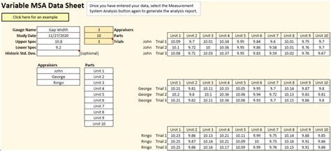Variable Measurement System Analysis MSA Report Margil Solutions LLC