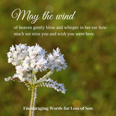 75 Sympathy And Encouraging Words For Loss Of Son Memory T™