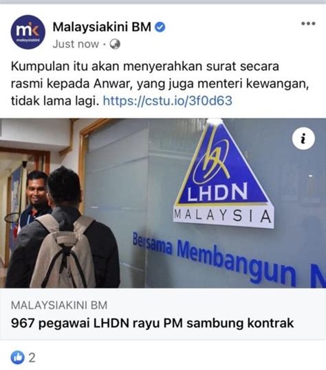 ISU PEGAWAI KONTRAK LHDN YANG DITAMATKAN KONTAK INI PANDANGAN AKU BILA AKU MENULIS