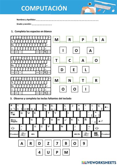 Ficha De El Teclado Artofit