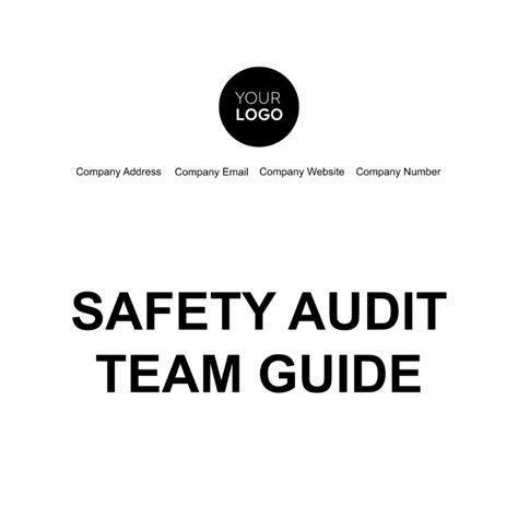 Safety Audit Team Guide Template Edit Online Download Example Template Net