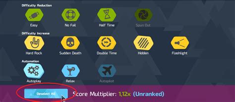 Spacebar As Shortcut Key For Deselect All In Mods Selection Issue Ppy Osu GitHub