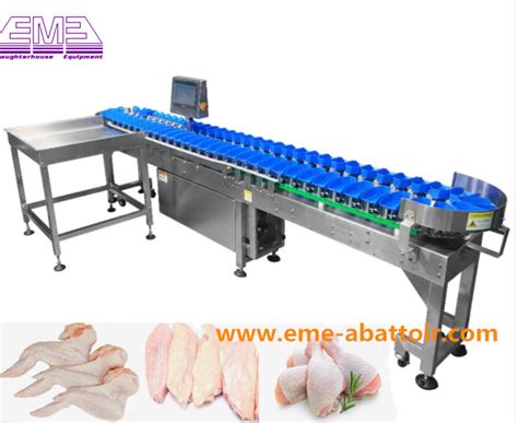 automatic weight checking grading scale weighing sorting machine