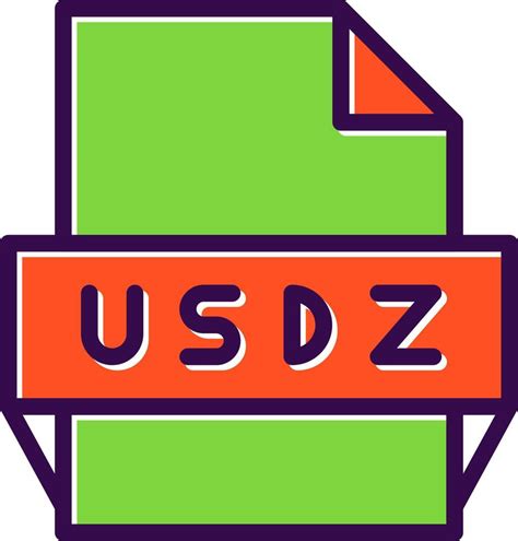 Usdz File Format Icon 15830597 Vector Art At Vecteezy