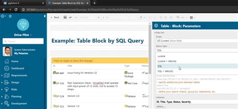 Basics Filter Work Items And Configure Widgets By Sql Queries The Polarion Blog