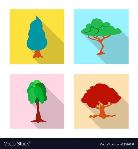 Tree And Nature Symbol Royalty Free Vector Image