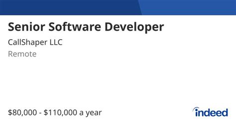 Callshaper On Linkedin Senior Software Developer Remote