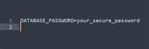 How Do You Securely Set A Database Password In Strapi