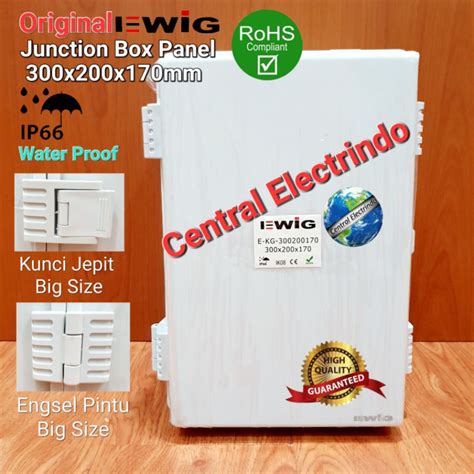 Jual Junction Box Panel Kg 300×200×170mm Plastik Abs Ewig With Base Plate Shopee Indonesia