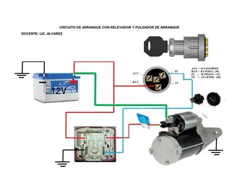 Circuito De Control Del Relé De Arranque Motorba