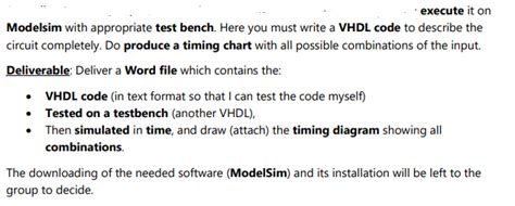Solved Modelsim With Appropriate Test Bench Here You Must Chegg