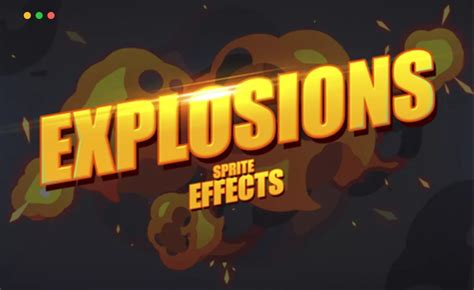 Unity 爆炸特效资产包 Explosions Sprite Effects Packcgalpha
