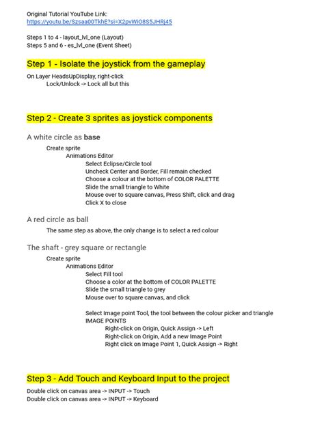 Construct 3 Adding Mobile Joystick Pdf Computer Keyboard